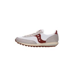 Saucony Laufschuh 'TRAINER 80' Herren Gr&ouml;&szlig;e 40.5 taupe / burgunder / wei&szlig; Sommerschuhe