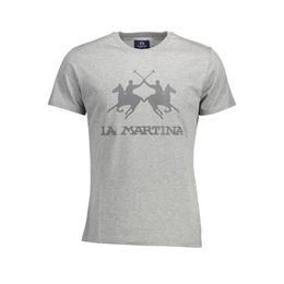 La Martina Grigio Baumwoll-Herren-T-Shirt