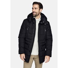 NEW CANADIAN Herren Parka, schwarz, Gr. 56, unifarben, 100% Polyester, Jacken, mit Fleece-Einsatz am Innenkragen