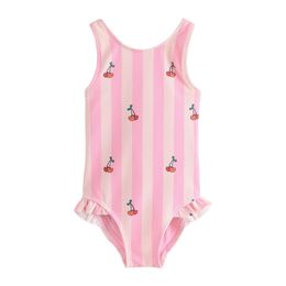 Next Badeanzug M&auml;dchen Gr&ouml;&szlig;e 98 beige / hellpink / rot