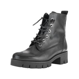 Gabor Damen Schn&uuml;rstiefelette "Gabor Stiefelette Leder", Gr. 40, schwarz, Leder, Schuhe