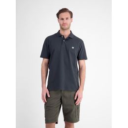 Lerros Herren Poloshirt "Maskulines Poloshirt aus Baumwolle mit griffiger Struktur", grau, Gr. L, 100% Baumwolle, Shirts