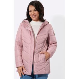 Casual Looks Damen Steppjacke, rosa, Gr. 20, unifarben, 100% Polyester, Kapuzenfutter:60% Polyacryl, 20% Polyester, 20% Modacryl, Wattierung:100%