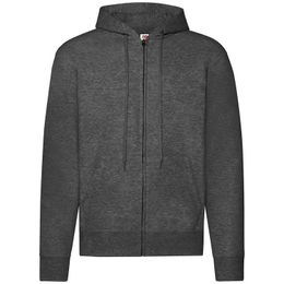 Fruit of the Loom - Sweatshirt, mit Kapuze f&uuml;r Herren (Grau meliert)