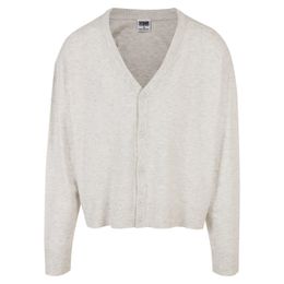 Urban Classics Herren Cardigan "Urban Classics Herren Eco Mix Boxy Cardigan", wei&szlig;, Gr. M, unifarben, 52% Viskose, 28% Polyester, 20% Polyamid,