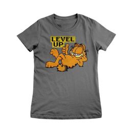Shirt "GARFIELD Level Up Girly Tee" in Grau | Gr.: M