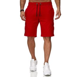 Reslad Shorts Cargo Sweathose in rot | Gr.: XL