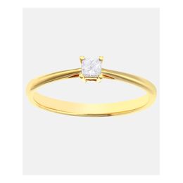 Diamant L'&eacute;ternel Ring aus 375 Gelbgold mit 0.1 Karat Diamant | Gr.: 54
