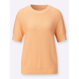 WITT WEIDEN Kurzarm-Pullover in apricot | Gr.: 52