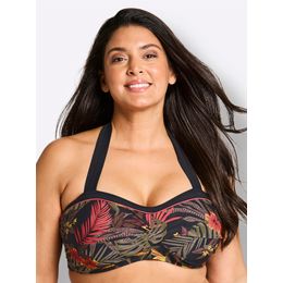 sheego Damen B&uuml;gel-Bikini-Top, bunt, Gr. 58, Elasthan, Polyamid, Bikini-Oberteile