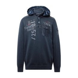 CAMP DAVID Sweater male size XXXL Blue / marine blue / White