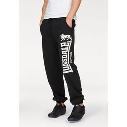 Lonsdale Herren Jogginghose ""OCKLE"", schwarz, Gr. XXL, unifarben, angeraute Sweatware, Obermaterial: 60% Baumwolle, 40% Polyester, Hosen, Schmale
