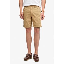 Superdry Herren Chinoshorts "UTILITY CHINO SHORT", beige, Gr. 32, unifarben, Web, Obermaterial: 98% Baumwolle, 2% Elasthan, Hosen, mit