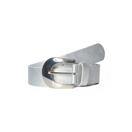 BA98-Cologne Damen Lederg&uuml;rtel "BA98-Cologne Dameng&uuml;rtel", silber, Gr. 75, uni, Obermaterial: 100% Lammleder LEL., G&uuml;rtel, handgefertigt