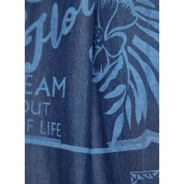Rabe Damen Midikleid "Kleid"dunkelblau, Gr. 50, gemustert, 100%Lyocell (TENCEL ), Kleider