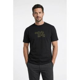 Herren T-Shirt "CALVIN KLEIN GRAP", schwarz, Gr. S, Calvin Klein Jeans, unifarben, Web, Obermaterial: 100% Baumwolle, Shirts, Regular fit mit