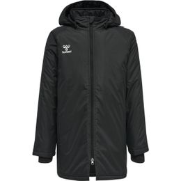 Hummel Kinder Stadionjacke, schwarz, Gr. 164, Obermaterial: 100% Polyester. Futter: 100% Polyester, Jacken, mit Kapuze, w&auml;rmend, winddicht