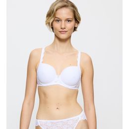 Triumph Damen B&uuml;gel-BH "Amourette WP", Gr. 85, wei&szlig;, Microtouch, Obermaterial: 52% Polyester, 32% Polyamid, 16% Elasthan, unifarben, BHs,