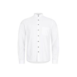 N&uuml;bler N&Uuml;BLER Herren Trachtenhemd "Trachtenhemd Langarm Maske", wei&szlig;, Gr. 5XL, Obermaterial: 60% Baumwolle CO. 40% Polyester PES., Hemden