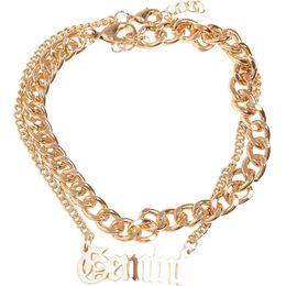 Urban Classics Fu&szlig;kette Damen Gr&ouml;&szlig;e S/M gold