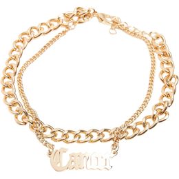 Urban Classics Fu&szlig;kette Damen Gr&ouml;&szlig;e S/M gold