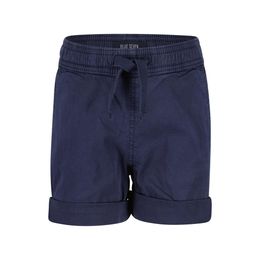 Blue Seven Jungen Bermudas, blau, Gr. 104, unifarben, washed, Web, Obermaterial: 98% Baumwolle, 2% Elasthan, Hosen