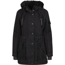 Brandit Damen Parka "Brandit Brandit Women Emma Winterparka", schwarz, Gr. L, unifarben, 100% Baumwolle, Jacken