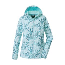 Killtec Damen Softshelljacke "KOS 14 WMN SFTSHLL JCKT AOP", blau, Gr. 36, Oberseite: 100% Polyester.R&uuml;ckseite: 100% Polyester.Futter: 100% Polyester,