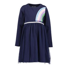 Blue Seven Kleid M&auml;dchen Gr&ouml;&szlig;e 134 nachtblau / hellblau / lavendel / rosa