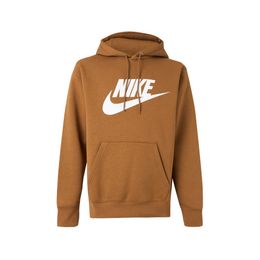 Nike Sportswear Sweatshirt 'CLUB' Herren Gr&ouml;&szlig;e L umbra / wei&szlig;