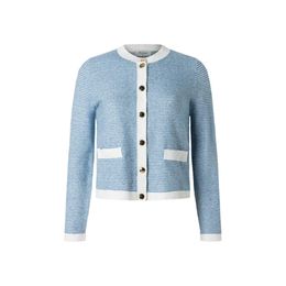 Maerz Muenchen Damen Strickjacke "Maerz Muenchen 276601 Strickjacke Damen Bekleidung", blau, Gr. 44, 75% Baumwolle, 25% Polyamid, Strickjacken