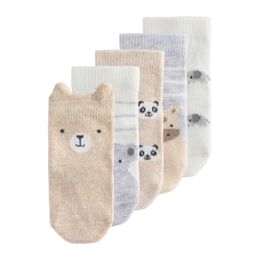 next Socken M&auml;dchen Gr&ouml;&szlig;e 6/12 mths ecru / hellgrau / schwarz / offwhite