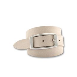 Bernd G&ouml;tz BERND G&Ouml;TZ Damen Lederg&uuml;rtel "Lederg&uuml;rtel mit samtweichem Touch und breiter Schlie&szlig;e", beige, Gr. 100, Rindsleder, G&uuml;rtel