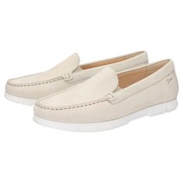 Sioux Damen Slipper "Nacarela-700-H", Gr. 40, beige, Obermaterial: 100% Kalbsleder CAL. 100% Gummi rubber., Schuhe