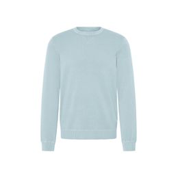 Blend Herren Strickfleece-Pullover "Strickpullover BHAddo", blau, Gr. M, Obermaterial: 100% Baumwolle CO., Pullover