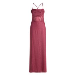 Vera Mont Damen Abendkleid "Damen im Glitzer-Look"pink, schwarz pink, Gr. 34, Netz, Obermaterial: 100% Polyester. Besatz: 100% Polyamid. Futter: 100%
