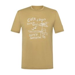 super.natural M COTE D'AZUR TEE in Beige | Gr.: M