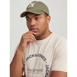 Jack & Jones PlusSize Herren T-Shirt "JJBENSON TEE SS CREW NECK PLS"moonbeam, Gr. XXXL, JACK & JONES PLUSSIZE, bedruckt, Jersey, Obermaterial: 100% Baumwolle, Shirts,
