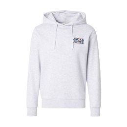 Jack & Jones JACK & JONES Sweatshirt 'JJGeplas' male size S Purple / Orange / Black / mottled white
