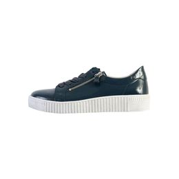 Gabor Topas Low-Top-Sneaker aus Leder Blau | Gr.: 35,5