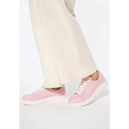 Wittchen Damen-Plateau-Sneaker, klassisch, rosa, Naturleder