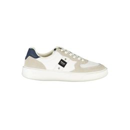 Blauer Wei&szlig;e Leder Herren Sneaker