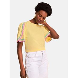 Love & Roses T-Shirt Damen Gr&ouml;&szlig;e XL gelb / mint / rosa