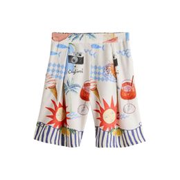 next Pleat-Front Pants female size 48 Light blue / Lemon / Red / White