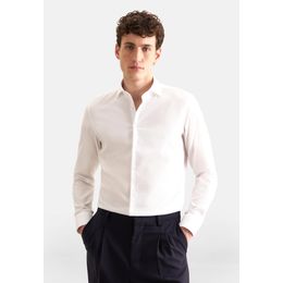 Seidensticker Herren Businesshemd "Schwarze Rose", wei&szlig;, Gr. 41, Strukturmuster, gemustert, 100% Baumwolle, Hemden, Slim 1/1 Kentkragen Struktur
