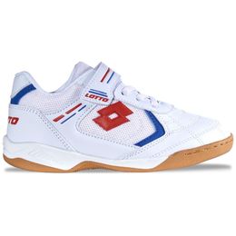 Lotto M&auml;dchen Hallenschuh, Gr. 32, wei&szlig;, Mesh, Synthetik, Schuhe, Indoor Sportschuhe - mit nicht abf&auml;rbender Sohle