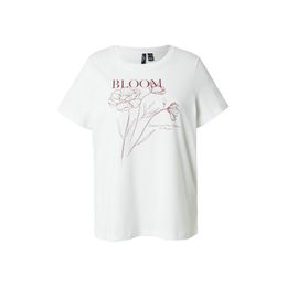 Vero Moda Curve T-Shirt 'VMCJiliada' Damen Gr&ouml;&szlig;e XXXL/4XL burgunder / wei&szlig;