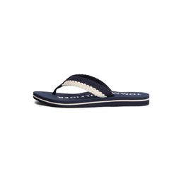 Tommy Hilfiger Zehentrenner Damen Gr&ouml;&szlig;e 36 dunkelblau / wei&szlig;