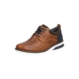 Rieker Schn&uuml;rschuh Herren Gr&ouml;&szlig;e 40 dunkelblau / braun / schoko