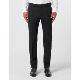 Philipp Plein Herren Anzughose "Lange Hose im Gigol&ograve; Fit", schwarz, Gr. 48, Stoff: 41% Polyester, 55% Wolle, 4% Elasthan. Futter: 65% Polyamid, 35%